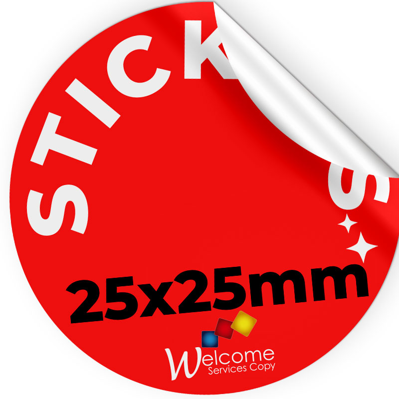 Stickers - 25x25mm - Welcome Services Copy
